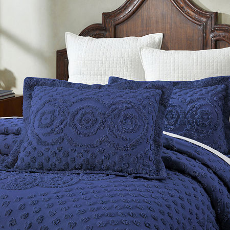 Click here for Better Trends Heirloom Pillow Sham  One Size  Blue prices