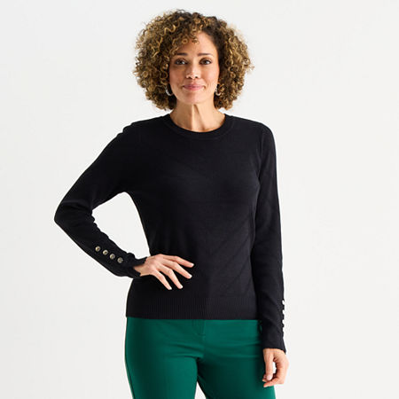 Click here for Liz Claiborne Tall Womens Crew Neck Long Sleeve Pu... prices