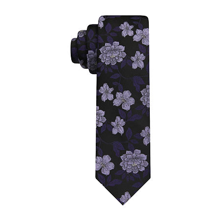 Click here for J. Ferrar Floral Tie  One Size  Purple prices