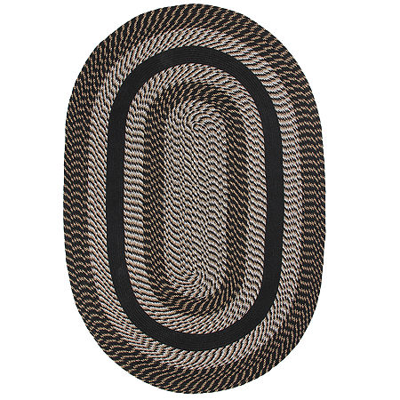 Click here for Better Trends Newport Braid Oval Rug  One Size  Bl... prices
