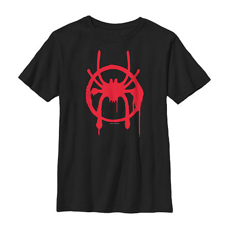 Click here for Miles Morales Little & Big Kid Boys Crew Neck Shor... prices