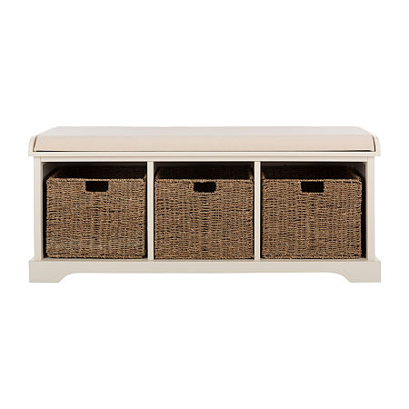 Click here for Lonan Storage Bench  One Size  White prices