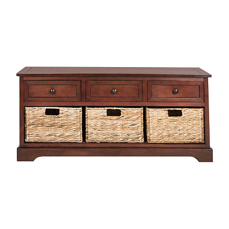 Rosewind 3 Drawer Storage Unit - Dark Cherry