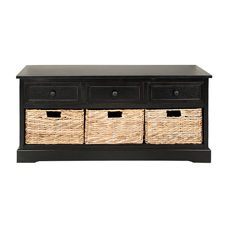Rosewind 3 Drawer Storage Unit - Distressed Black
