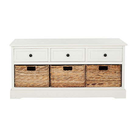 Click here for Damien Storage Bench  One Size  White prices