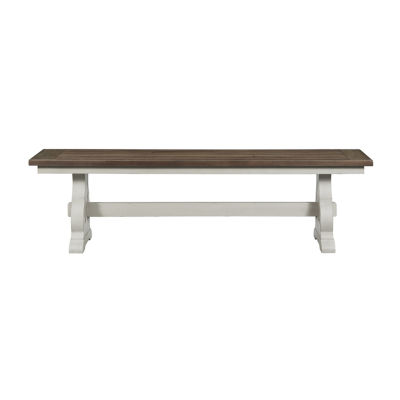Magnolia Bench, Color: Rustic White - JCPenney