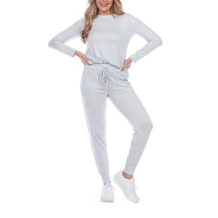 Click here for Womens White Mark 2pc. Lounge Solid Pants Set prices
