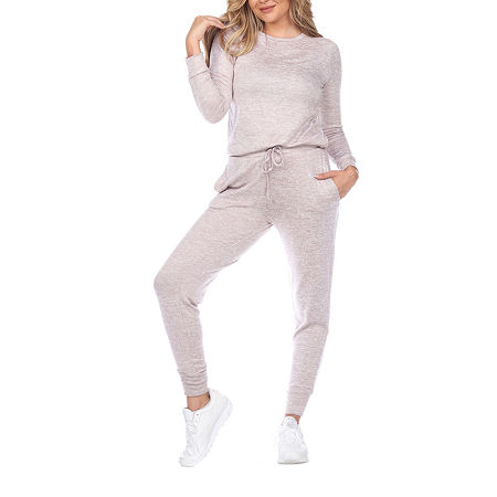 Click here for Womens White Mark 2pc. Lounge Solid Pants Set prices