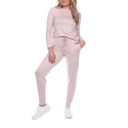 Click here for Womens White Mark 2pc. Lounge Solid Pants Set prices