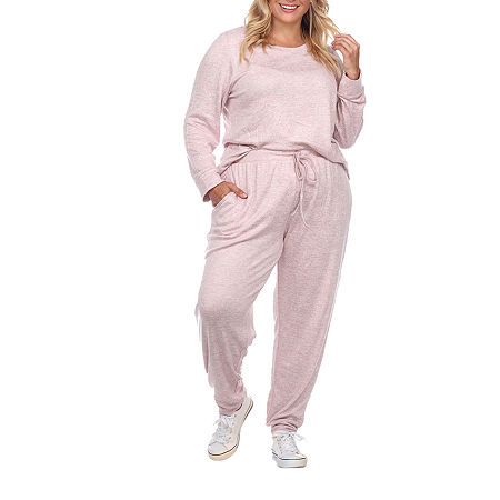 Click here for White Mark Plus Size Lounge Set  2-Piece - Medium... prices