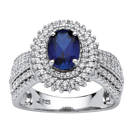 Click here for DiamonArt Womens 2 1/5 CT. T.W. Lab Created Blue S... prices
