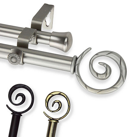 Click here for Rod Desyne Double 13/16 Adjustable Curtain Rod wit... prices