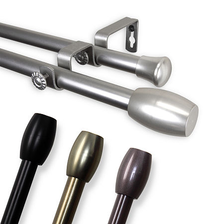 Click here for Rod Desyne Harley 13/16 Adjustable Double Curtain... prices