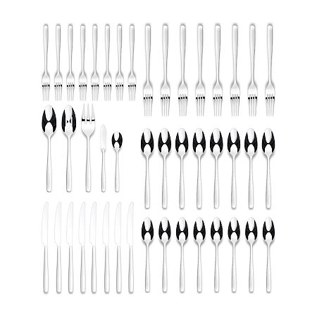 Ornative Eloise 45 Piece Flatware Set  Service for 8 - Silver