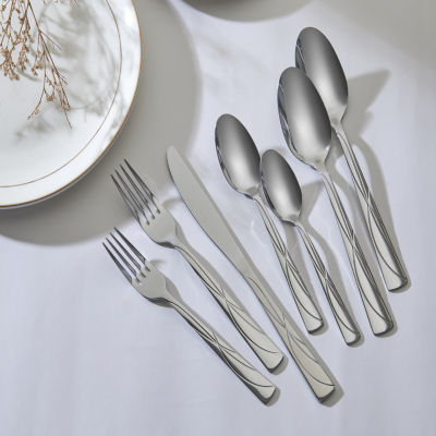 Ornative™ Jara 42-pc. Flatware Set & Caddy, Color: Silver - JCPenney