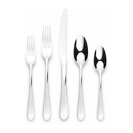 Ornative Noa Mirror 20 Piece Flatware Set  Service for 4 - Silver