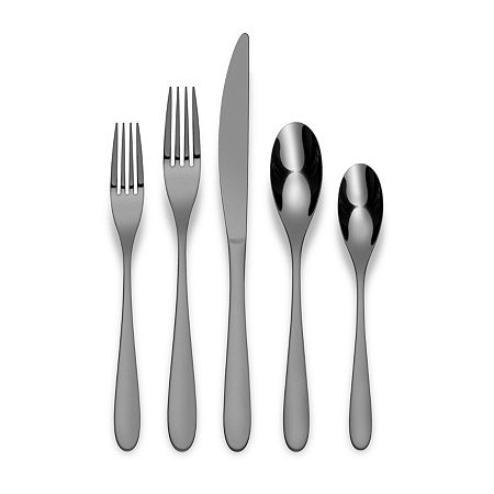 Ornative Percival 20 Piece Flatware Set  Service for 4 - Black