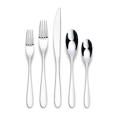 Ornative Percival Mirror 20 Piece Flatware Set  Service for 4 - Silver