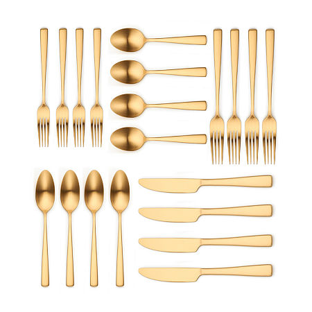 Ornative Adila 20 Piece Flatware Set  Service for 4 - Gold