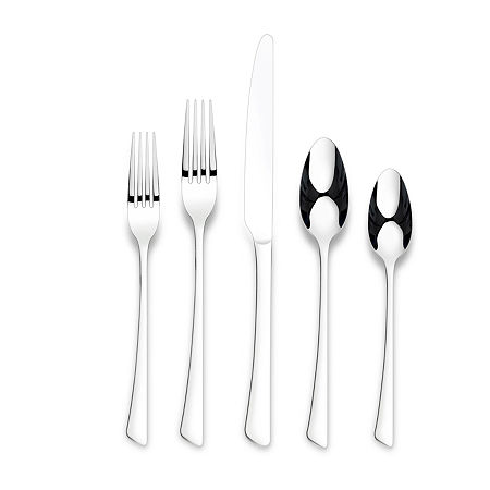 Ornative Abril Mirror 20 Piece Flatware Set  Service for 4 - Silver