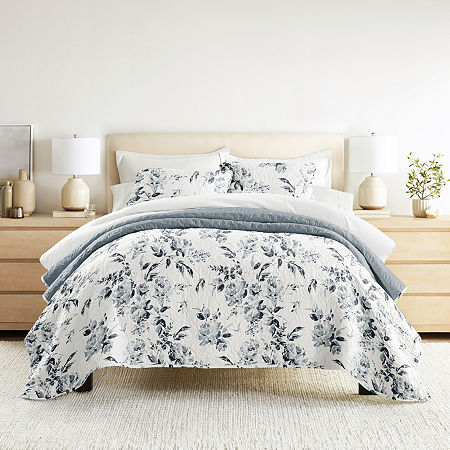 Click here for Ienjoy Home Rose Garden Reversible Quilt Sets prices