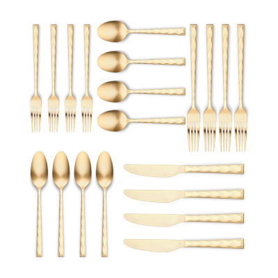 Ornative™ Rooney 20-pc. Flatware Set, Color: Gold - JCPenney