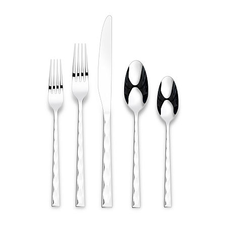 Ornative Rooney Mirror 20 Piece Flatware Set  Service for 4 - Silver