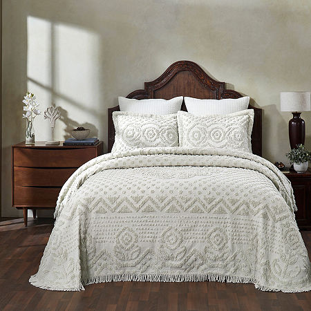 Click here for Better Trends Heirloom Bedspread Set  One Size  Wh... prices