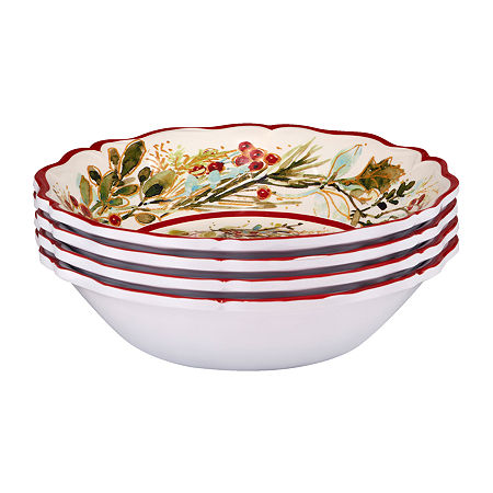 Certified International Christmas Gatherings All Purpose Bowls  Set of 4 - Micscellaneous