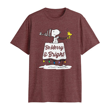 Click here for Mens Crew Neck Short Sleeve Classic Fit Peanuts Sn... prices