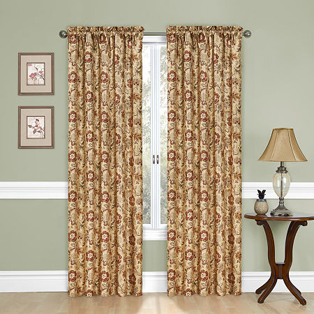 Click here for Waverly Navarra Semi-Sheer Single Curtain Panel  O... prices