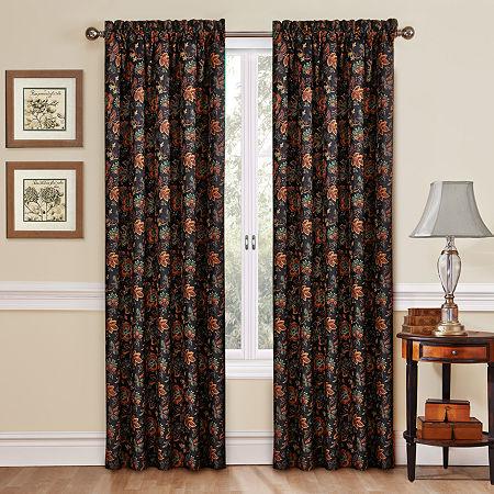 Click here for Waverly Navarra Semi-Sheer Single Curtain Panel  O... prices