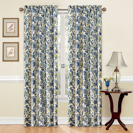 Click here for Waverly Navarra Semi-Sheer Single Curtain Panel  O... prices