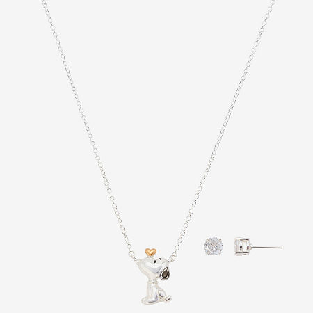 Click here for Womens Cubic Zirconia Pure Silver Over Brass Peanu... prices
