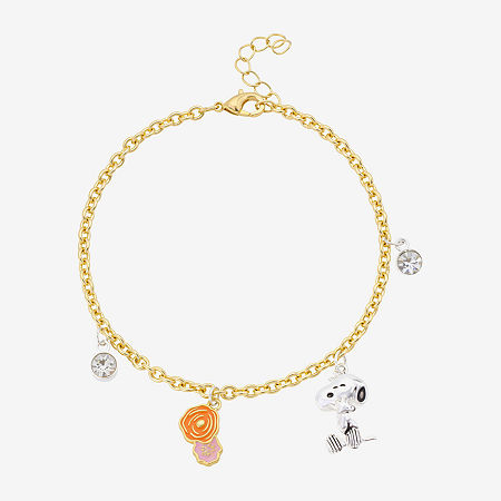 Click here for Womens Crystal 10K Gold Over Brass Flower Peanuts... prices