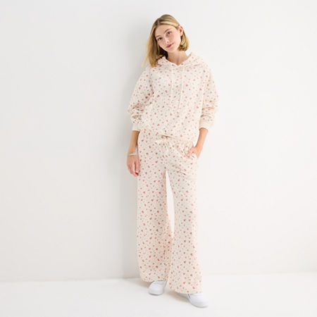 Click here for Arizona Womens Juniors Fleece Sweatpant  Small  Wh... prices