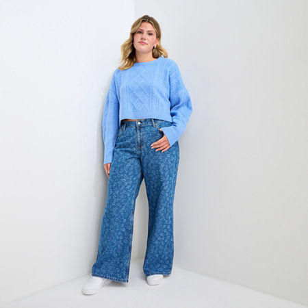 Click here for Arizona Womens Juniors Plus Low Rise Baggy Fit Jea... prices