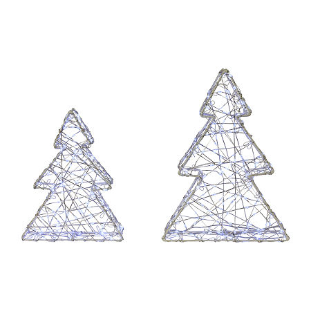 Click here for Northlight Led White Tree 2-pc. Christmas Tabletop... prices