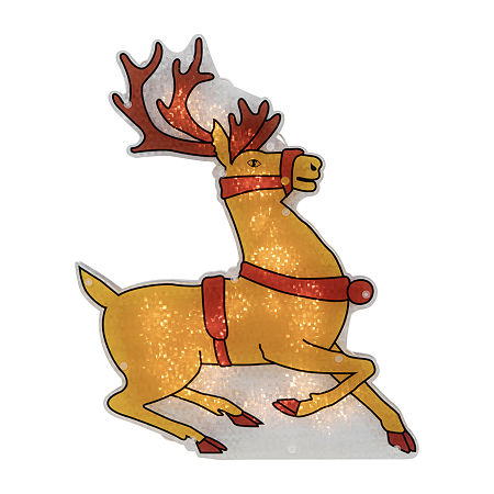 Click here for Northlight 18in Prelit Reindeer Christmas Window D... prices
