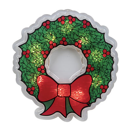 Click here for Northlight Lighted Wreath Christmas Window Decor... prices