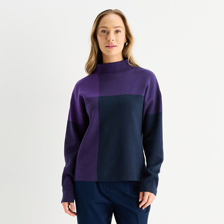 Click here for Liz Claiborne Womens Mock Neck Long Sleeve Pullove... prices