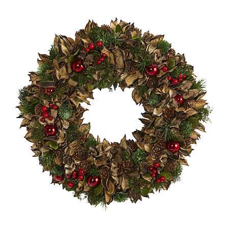 Click here for Nearly Natural 15in. Holiday With Pine Cones And O... prices