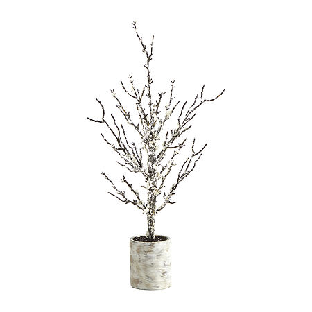 Click here for Nearly Natural 2 Foot Snowed Twig In Decorative Pl... prices