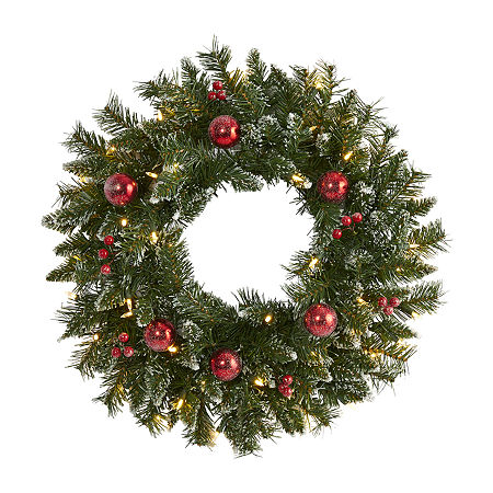 Click here for Nearly Natural 24in. Ornaments And Berries With Li... prices