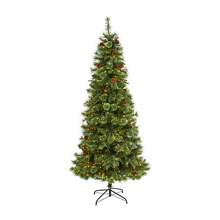 Click here for Nearly Natural 7 Foot Pine With Pine Cones And 400... prices
