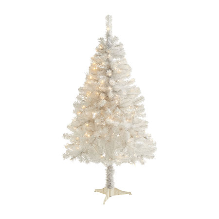 Click here for Nearly Natural 4 Foot White Pine With 100 Clear Le... prices