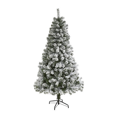 Click here for Nearly Natural 6 Foot West Virginia Flocked Fir Ch... prices