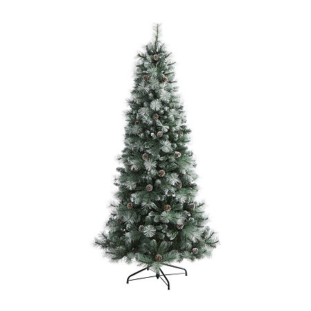 Click here for Nearly Natural 7 Foot Pine With Pine Cones And 882... prices
