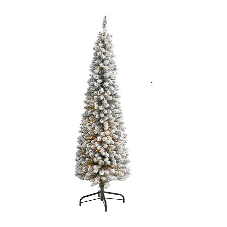 Click here for Nearly Natural 6 Foot Pencil Flocked Pine With 438... prices