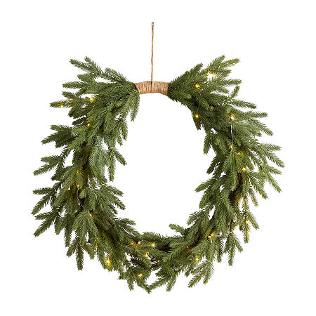 Click here for Nearly Natural 24 Holiday Christmas Pre-Lit Cascad... prices